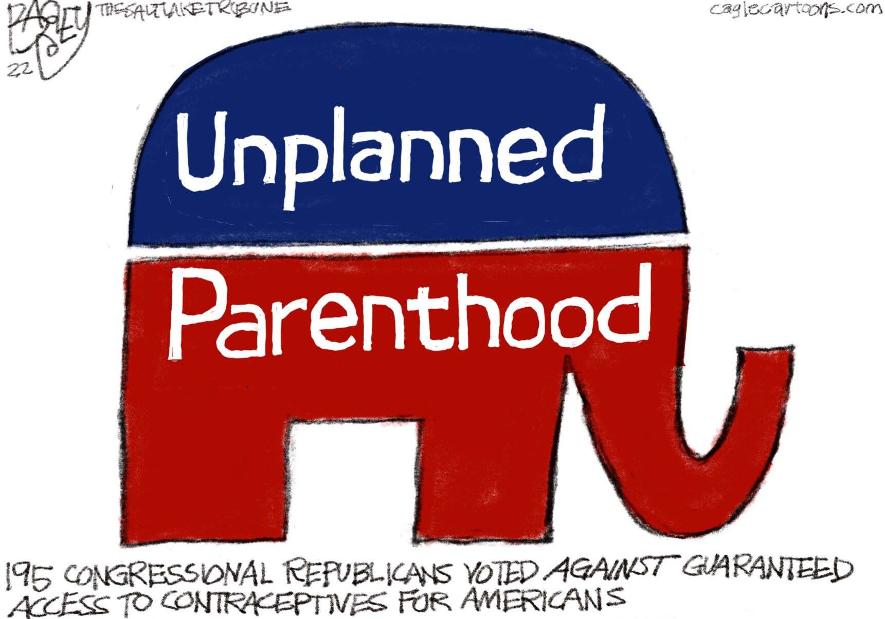 Cartoon: Unplanned Parenthood by Pat Bagley