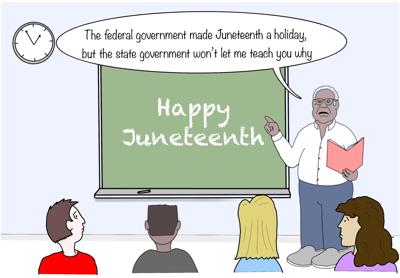 Cartoon: Juneteenth by B. Fishel