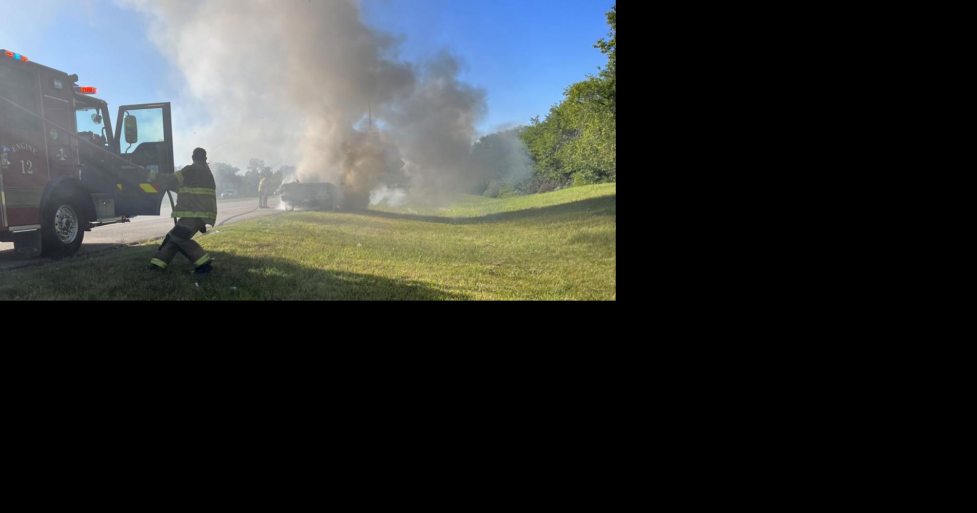 Tulsa deputy saves family from burning pickup, explosion