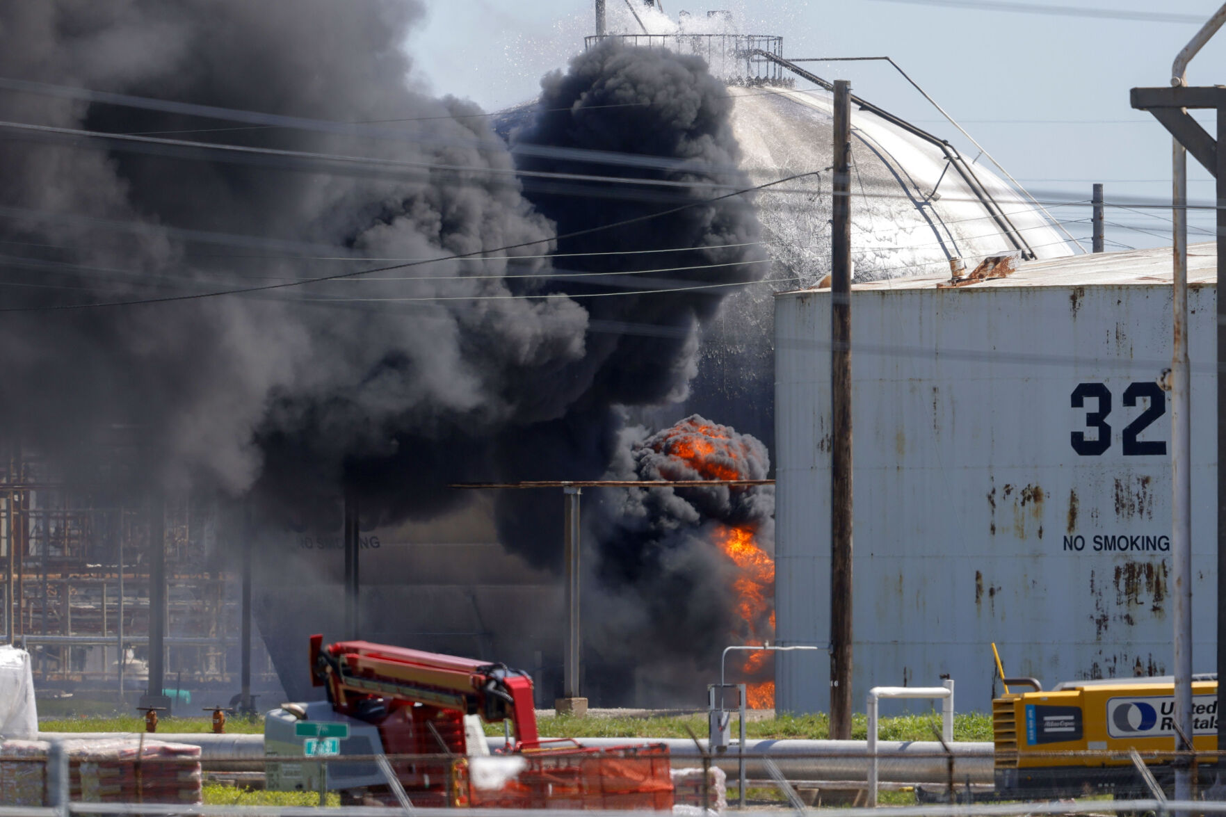 Photos: Fire at HF Sinclair refinery in west Tulsa on May 11