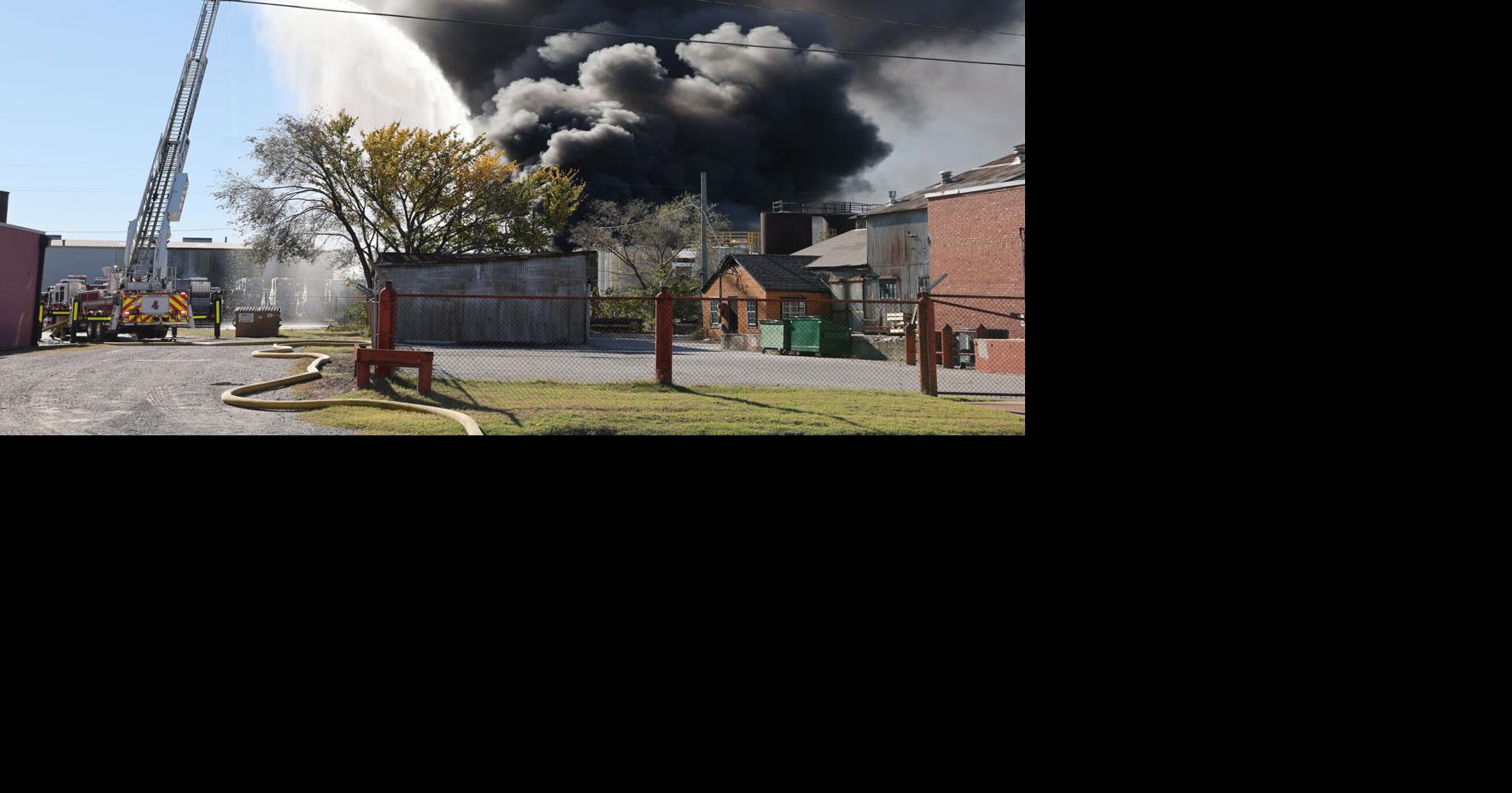 Video shows smoke from fire west of downtown Tulsa Tuesday