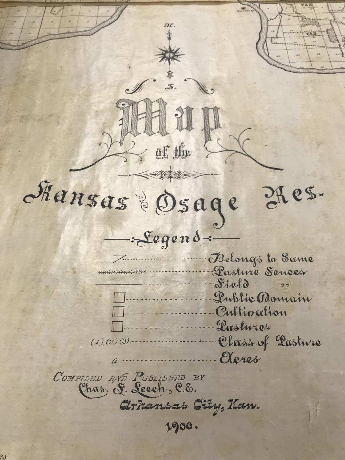 Osage Nation Museum acquired map dating back to 1900 | News ...