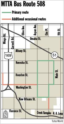 Tulsa Transit's BA bus begins route