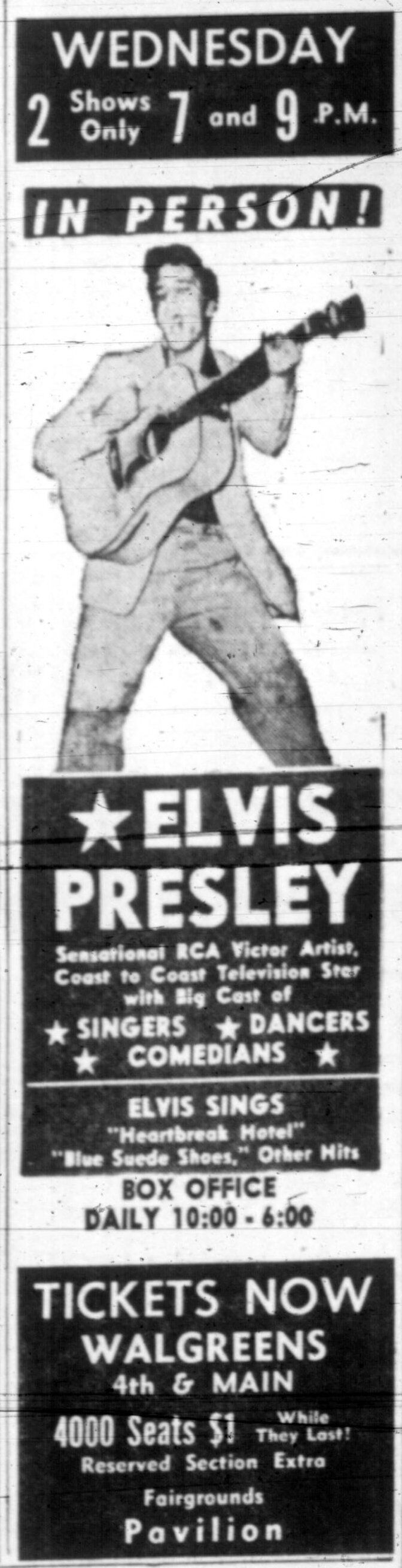 Throwback review: Elvis' 1956 Tulsa visit leaves 'em limp