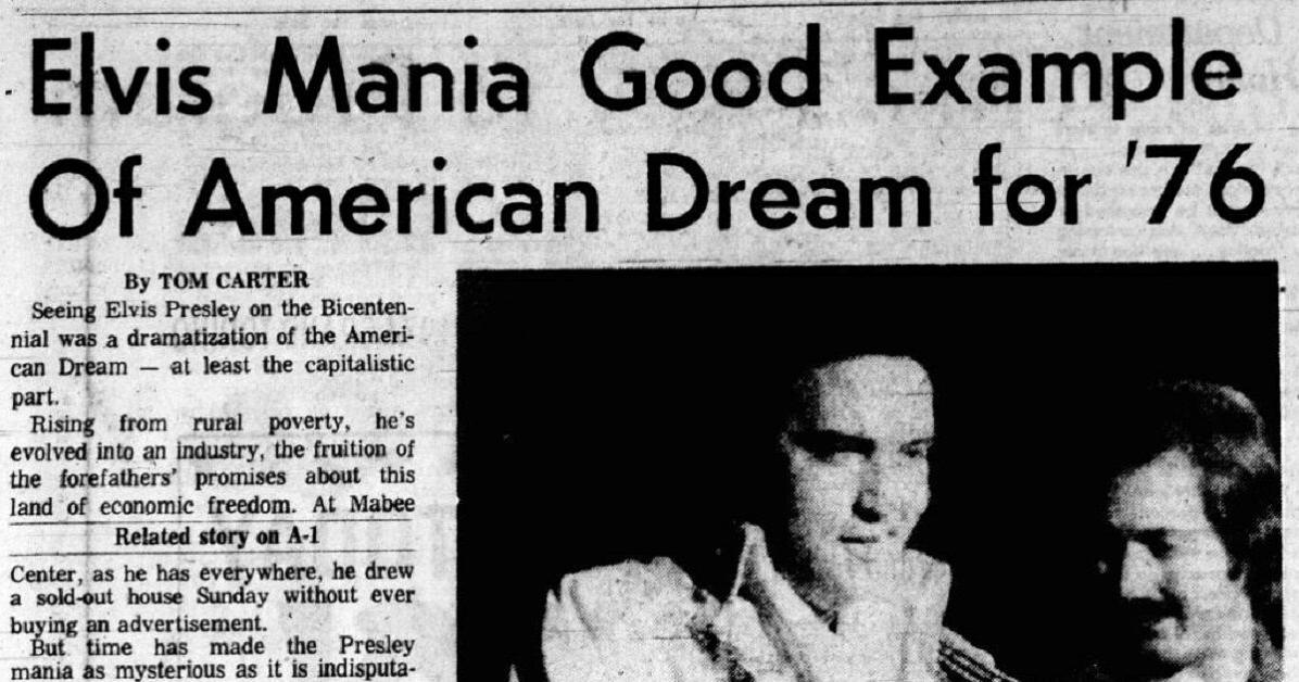 Elvis Presley headlined Tulsa Bicentennial in 1976