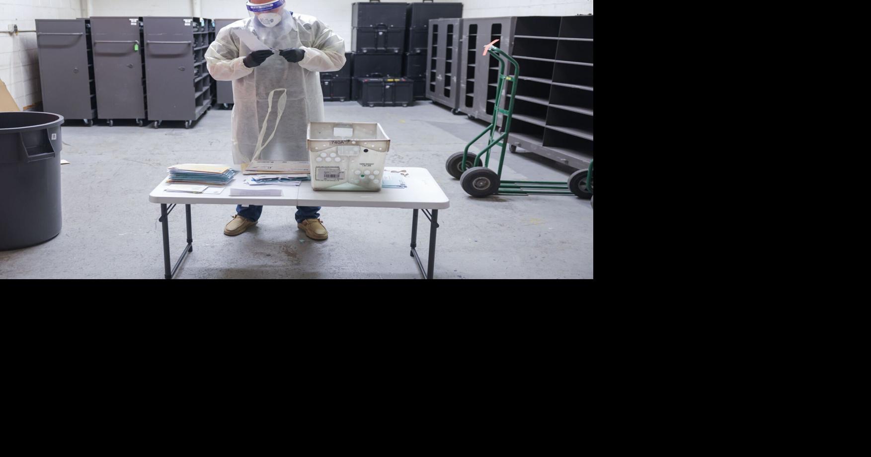 Opening mail at County Election Board means putting on armor