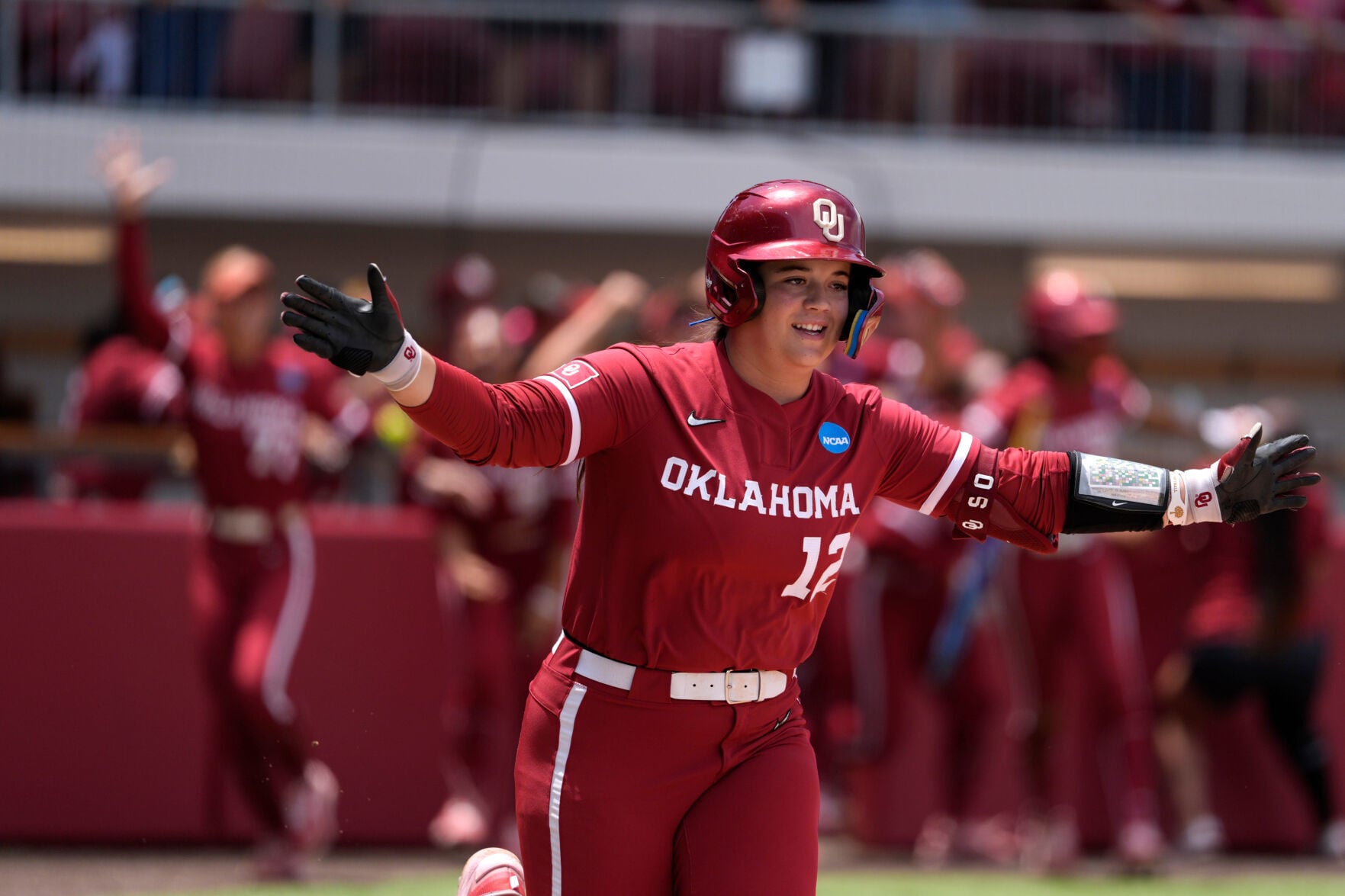 OU softball beats MSU Bulldogs in Game 2 of Super Regional
