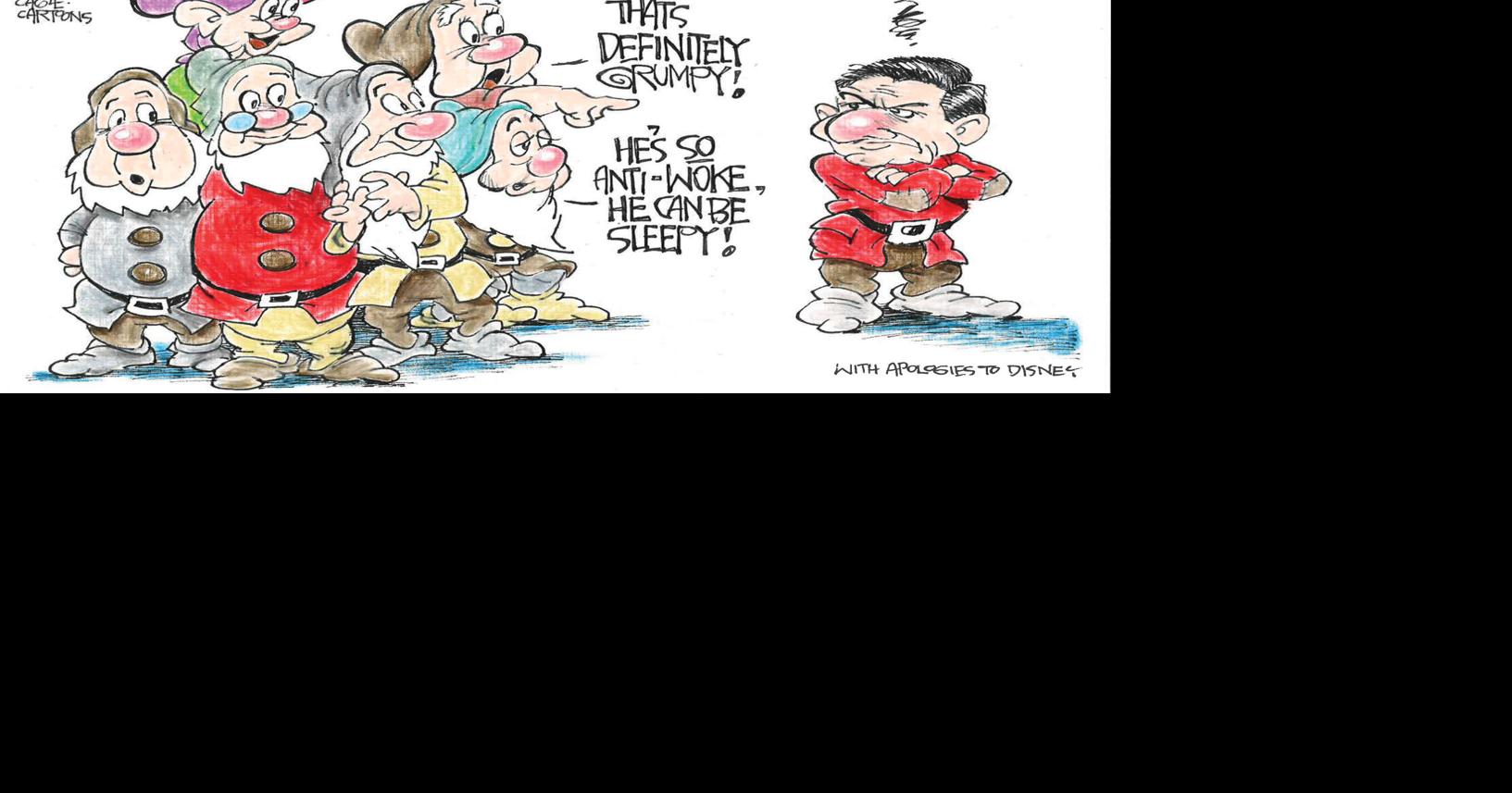 Cartoon: Disney vs DeSantis