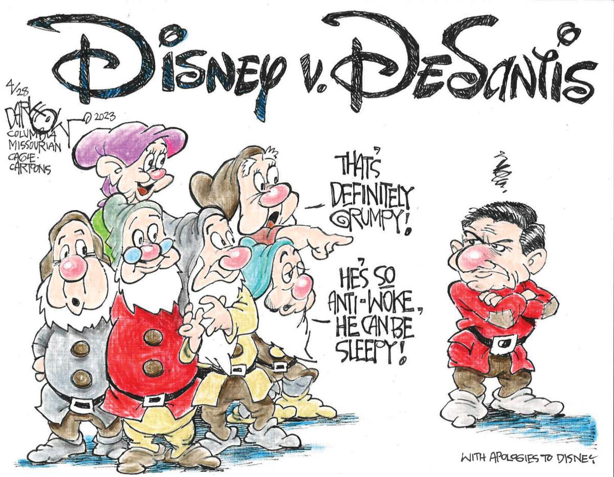 Cartoon: Disney vs DeSantis