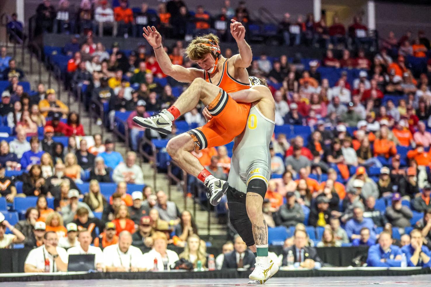 Daton Fix Becomes First Ever Five Time Big 12 Wrestling Champion Osu