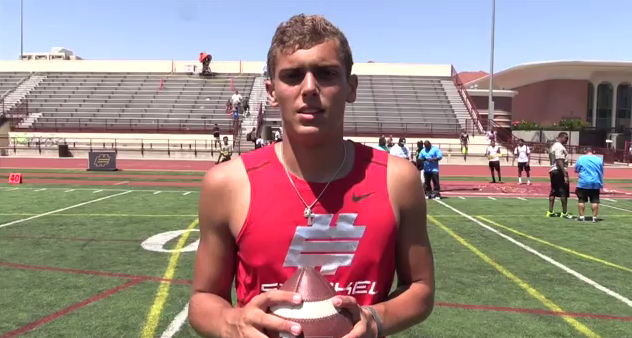 OSU commit Nick Starkel shows up to OU-Akron game wearing black and orange