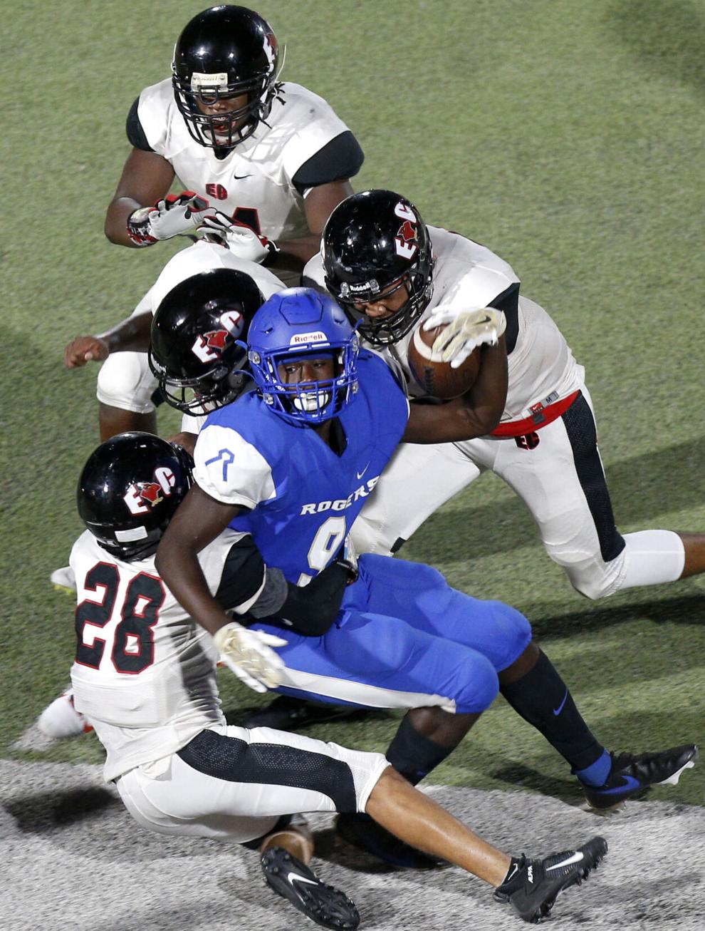 High school football: Rogers opens new stadium, falls to East Central ...