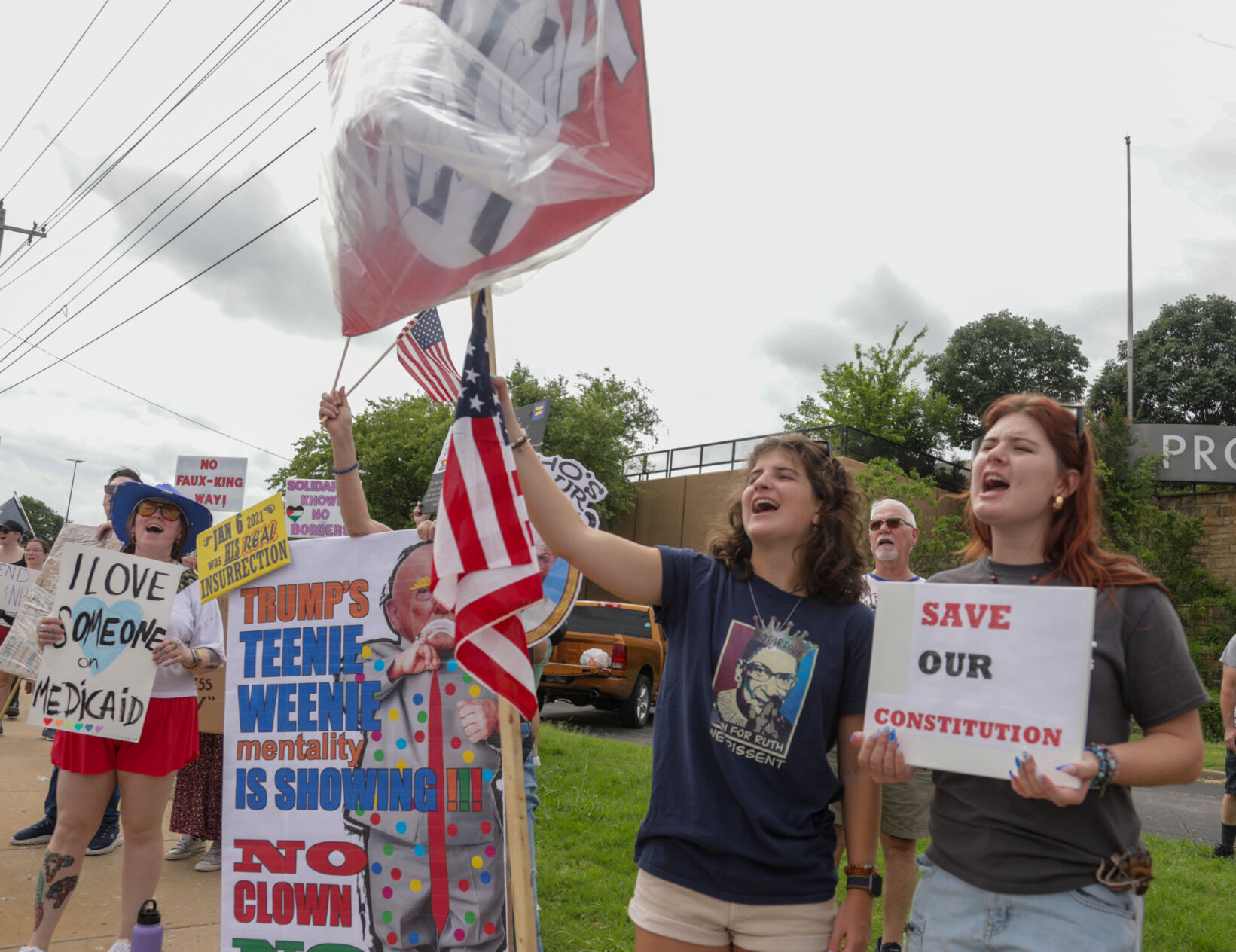 Tulsa 'No Kings' protesters denounce Trump policies