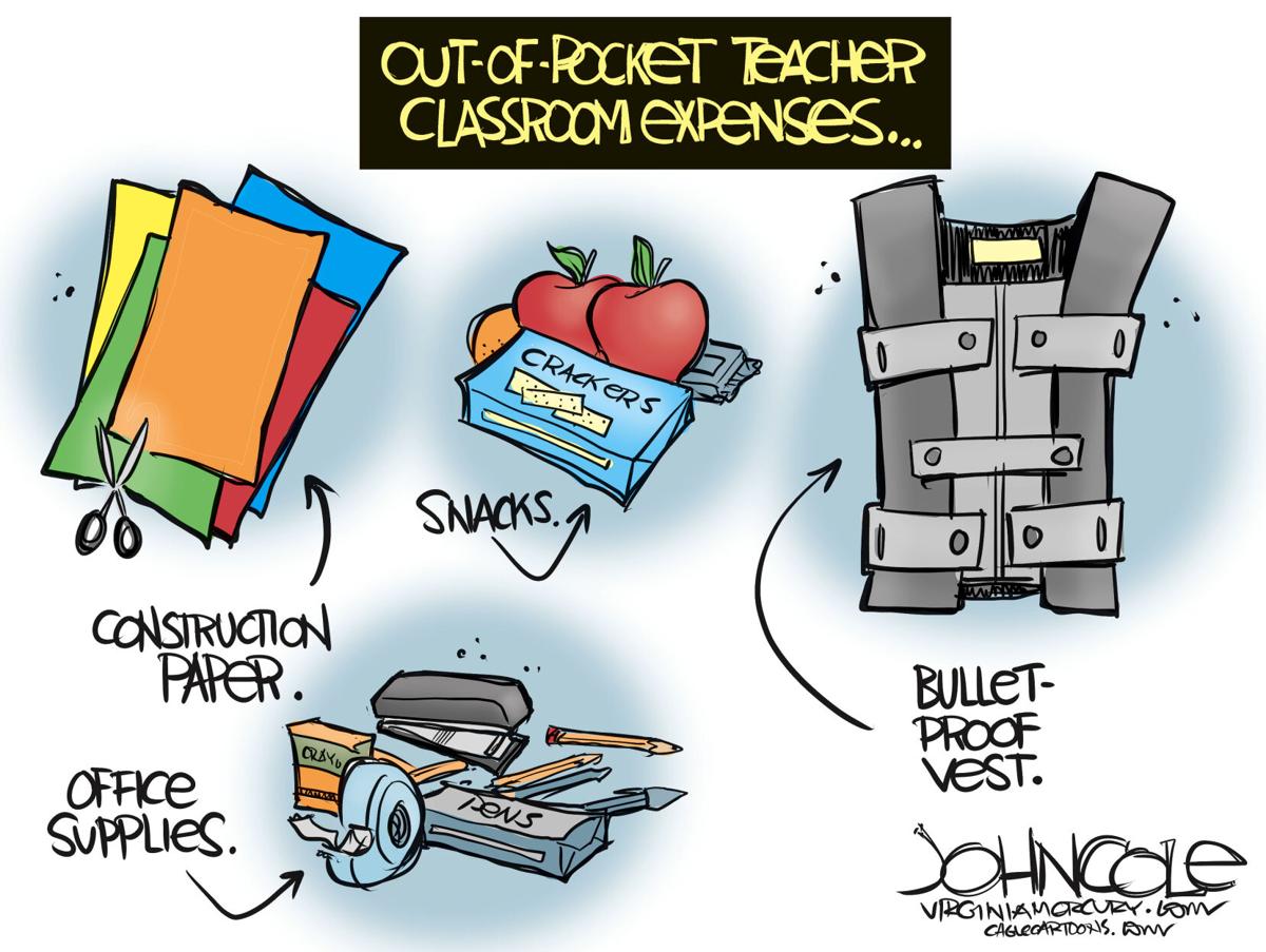 Cartoon: Teacher Out-of-Pocket Expenses