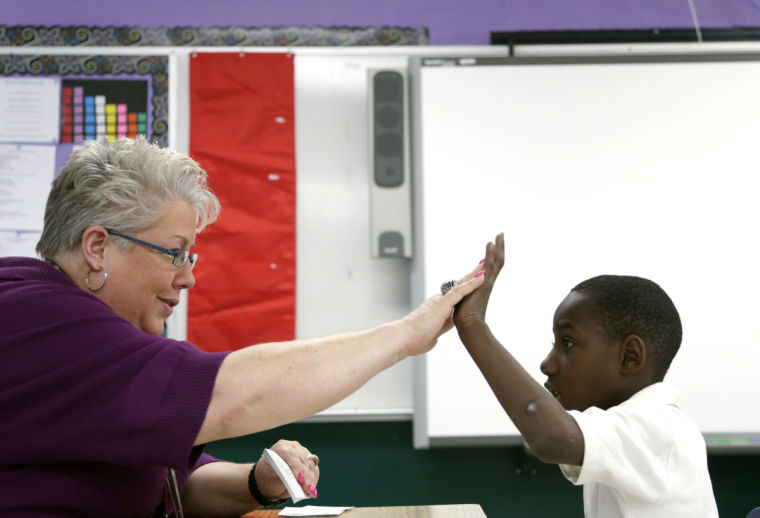 Hawthorne special education teacher Stephanie Fox: 'We are in here ...