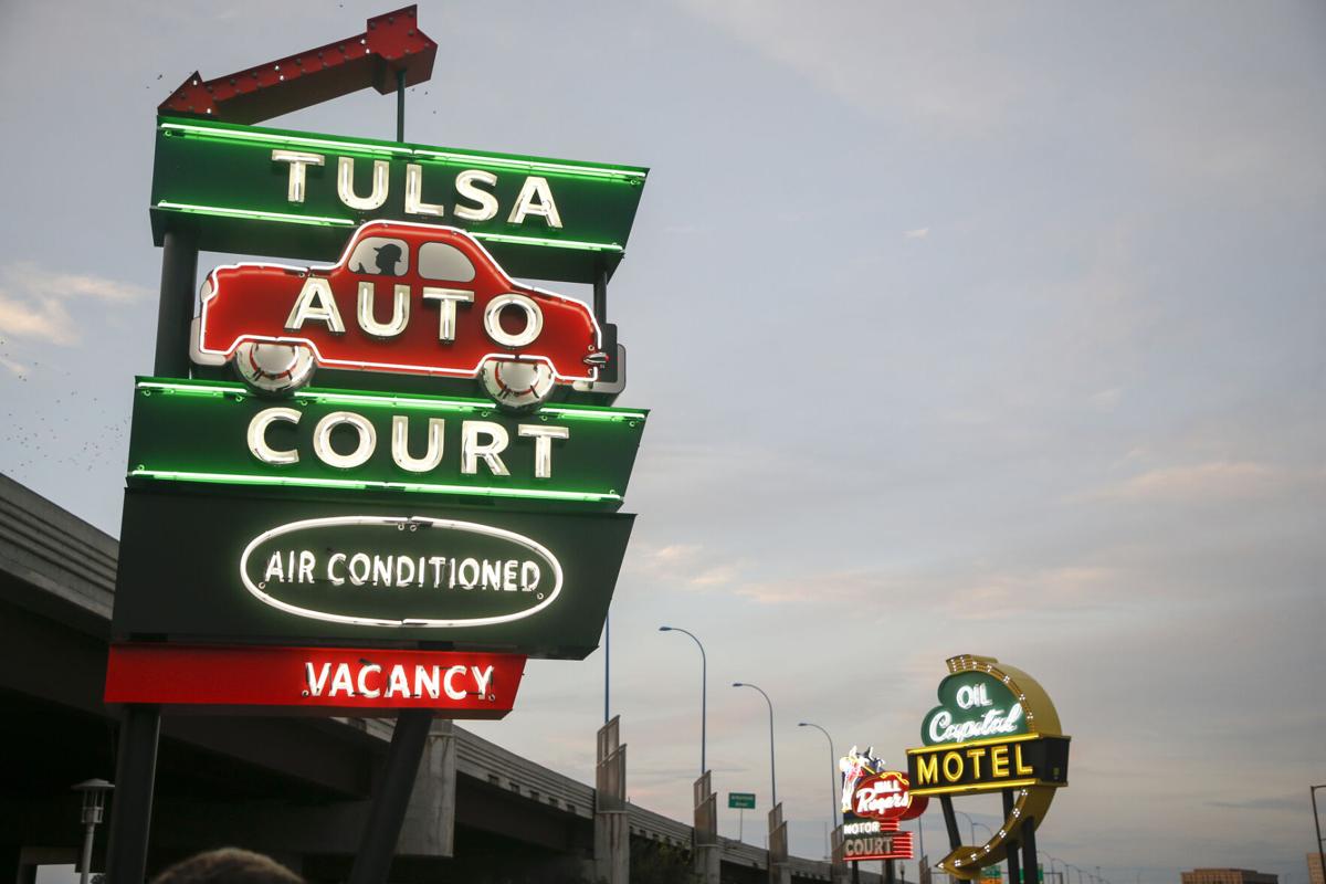 Neon sign park along Route 66 sees first lighting | Local News ...