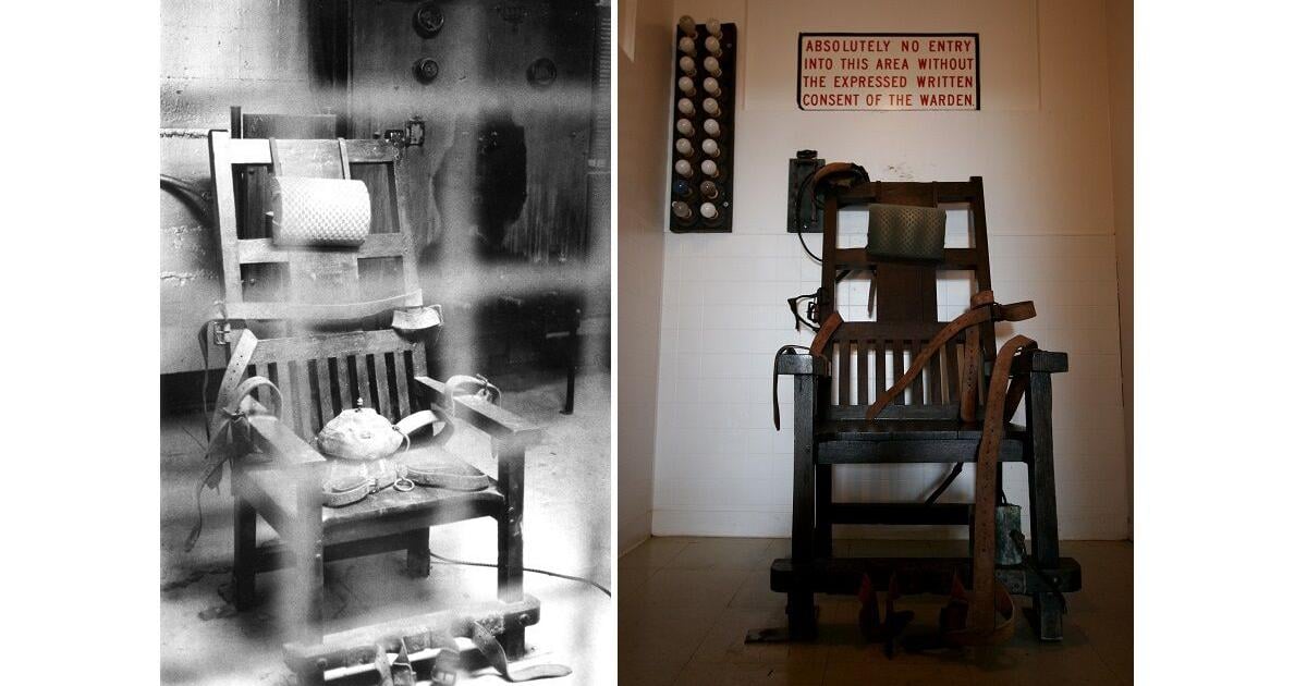 Electric chair used in Oklahoma executions from 1915-1966