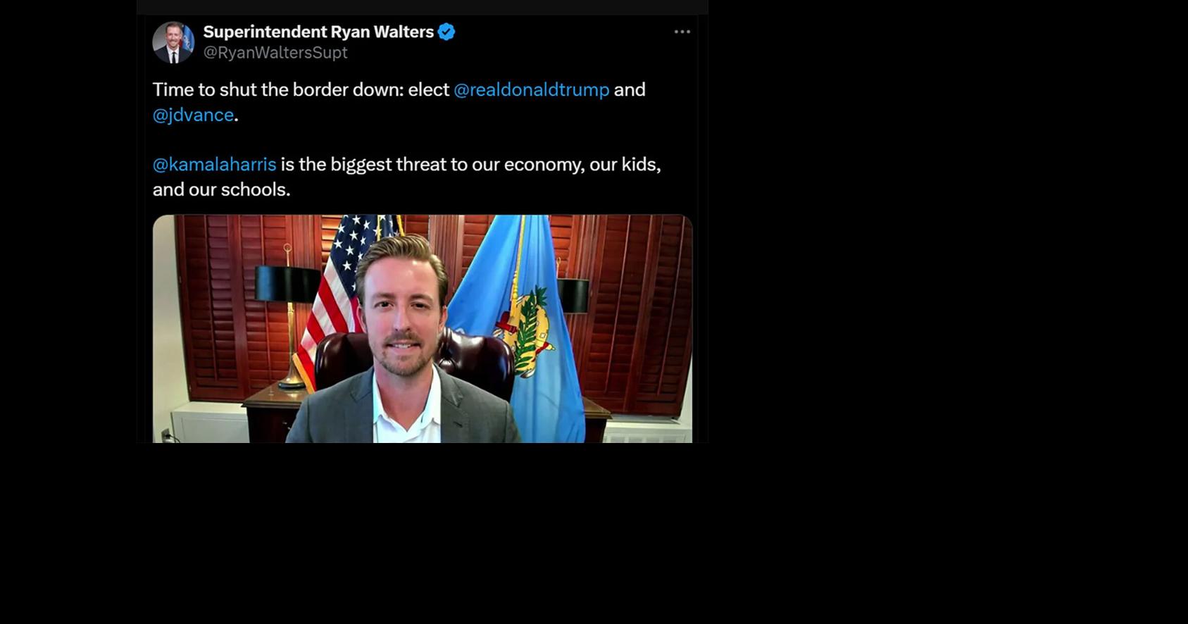 Ryan Walters settles with Ethics Commission over X.com posts