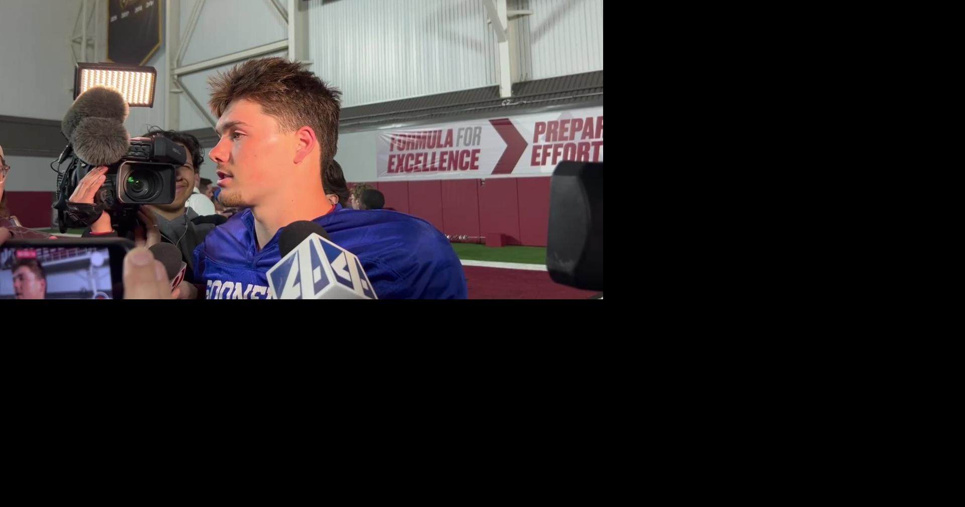 OU's Jackson Arnold talks spring football practice, Seth Littrell