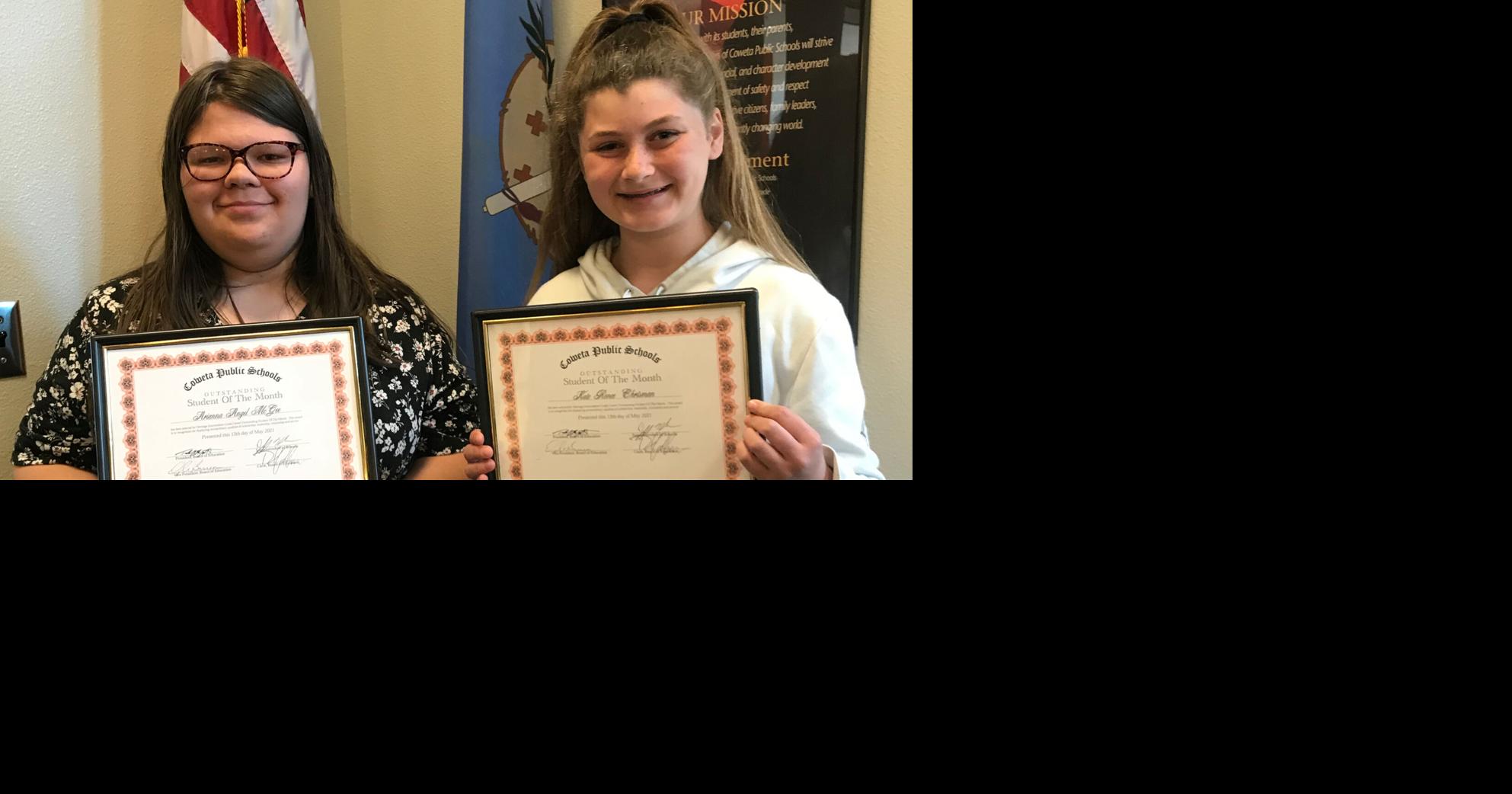 Coweta Heritage Intermediate Grade Center students of the month announced