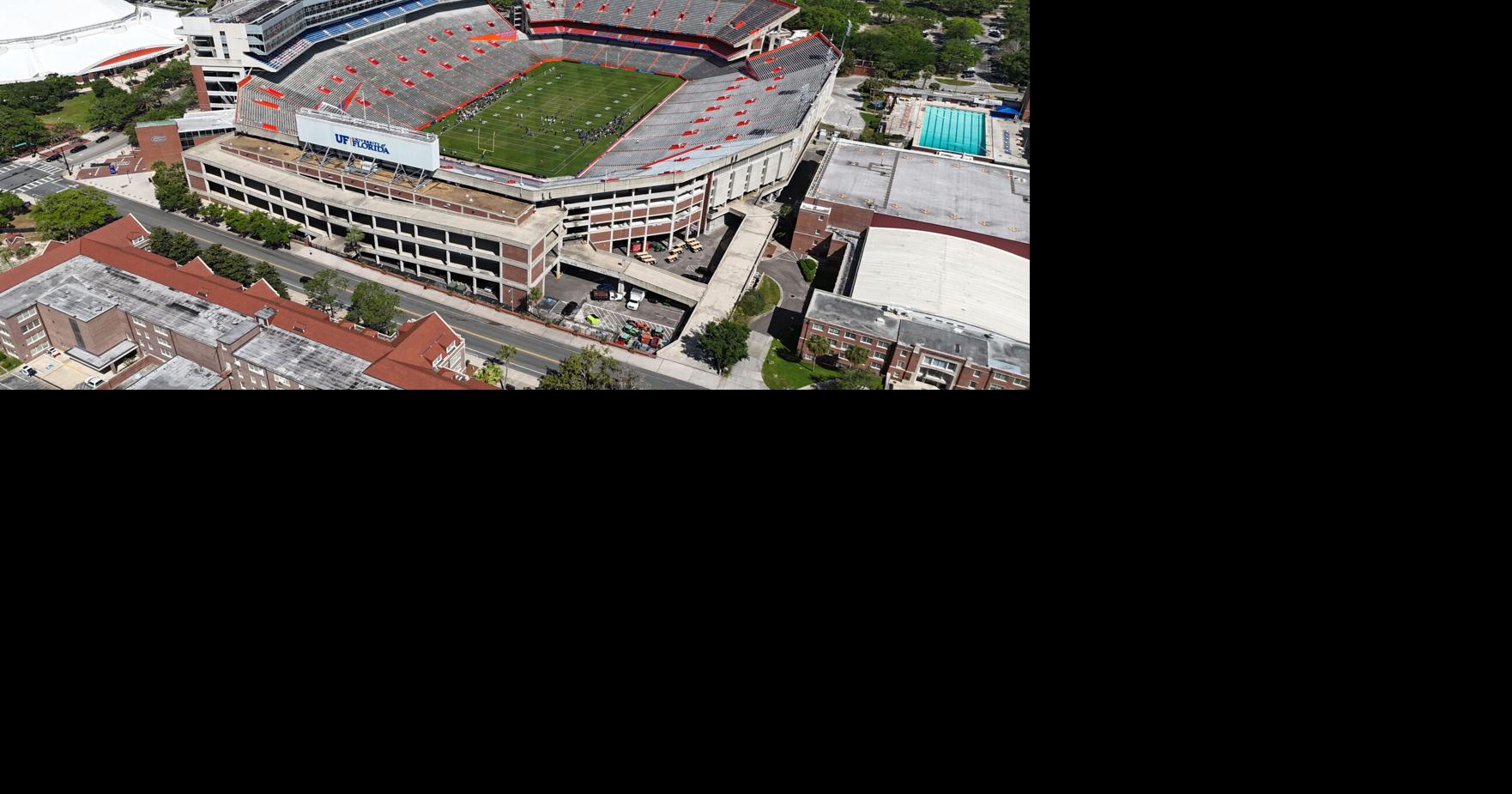 Apr 5, 2025; Gainesville, FL, USA; A general overall aerial view of Ben ...