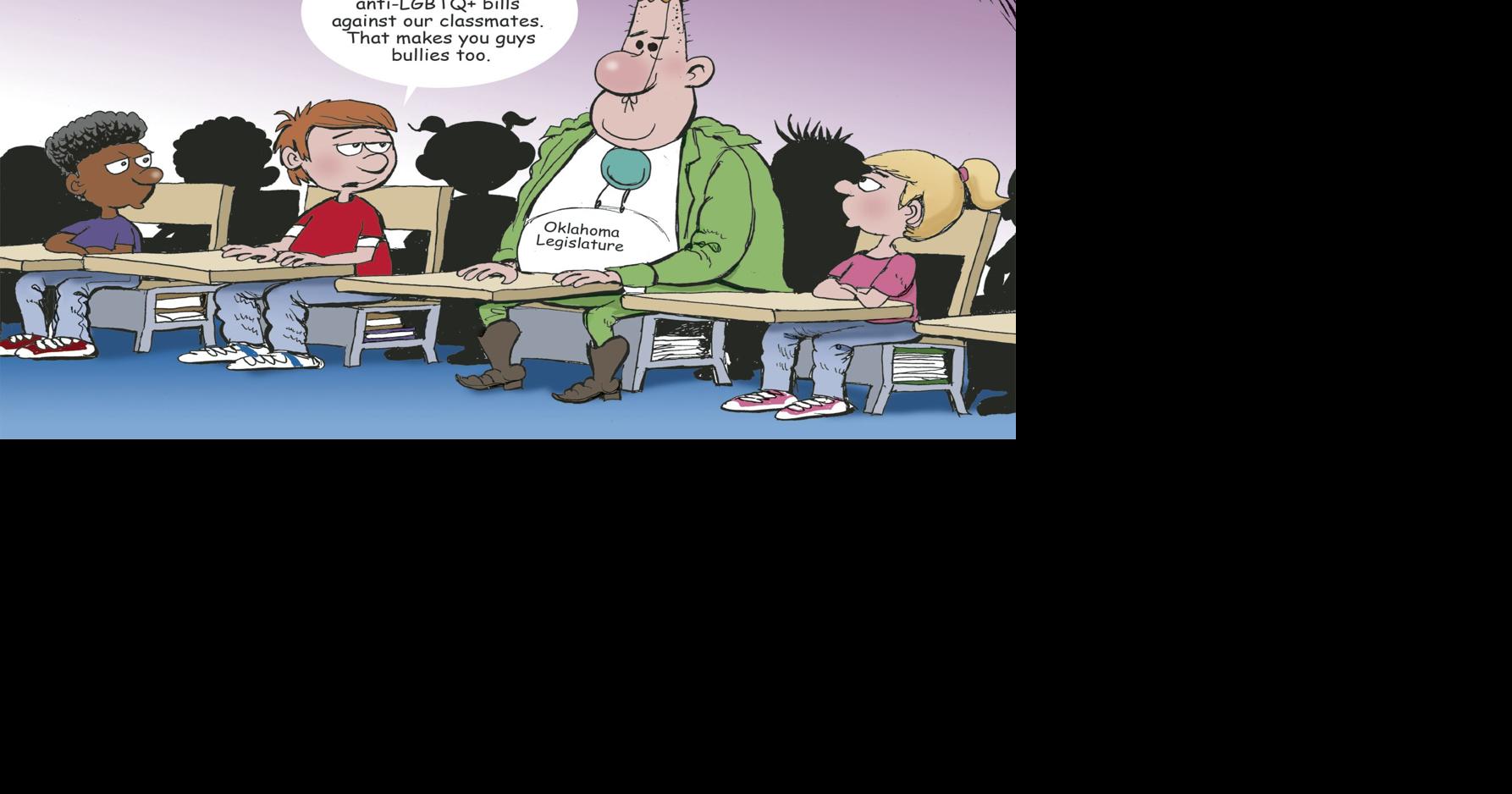 Cartoon: Bullies in the Oklahoma Legislature by Bruce Plante
