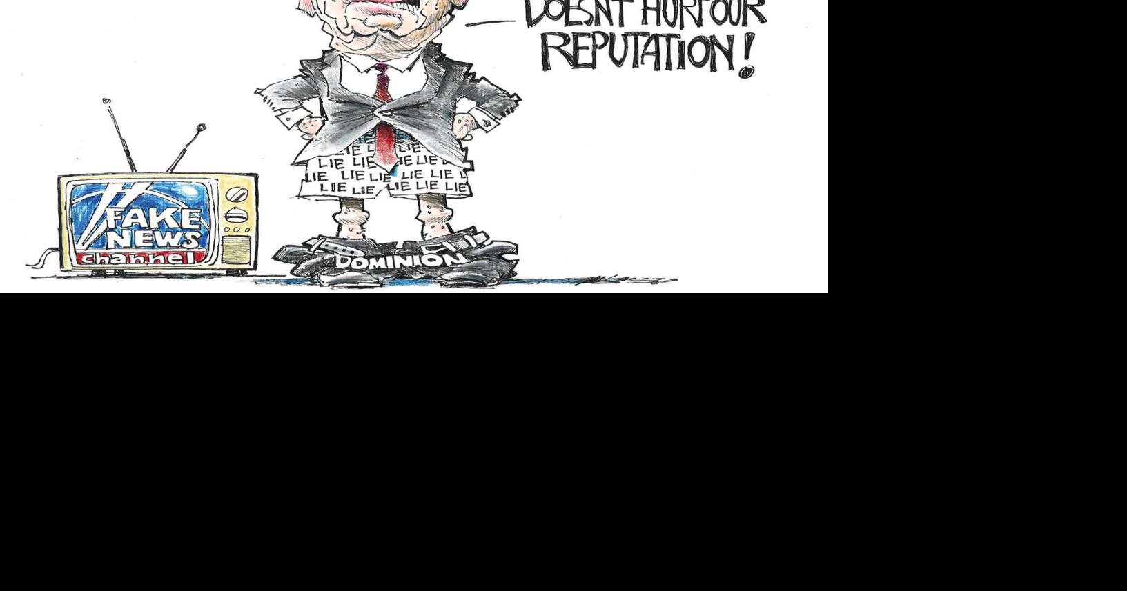 Cartoon: Fake news settlement