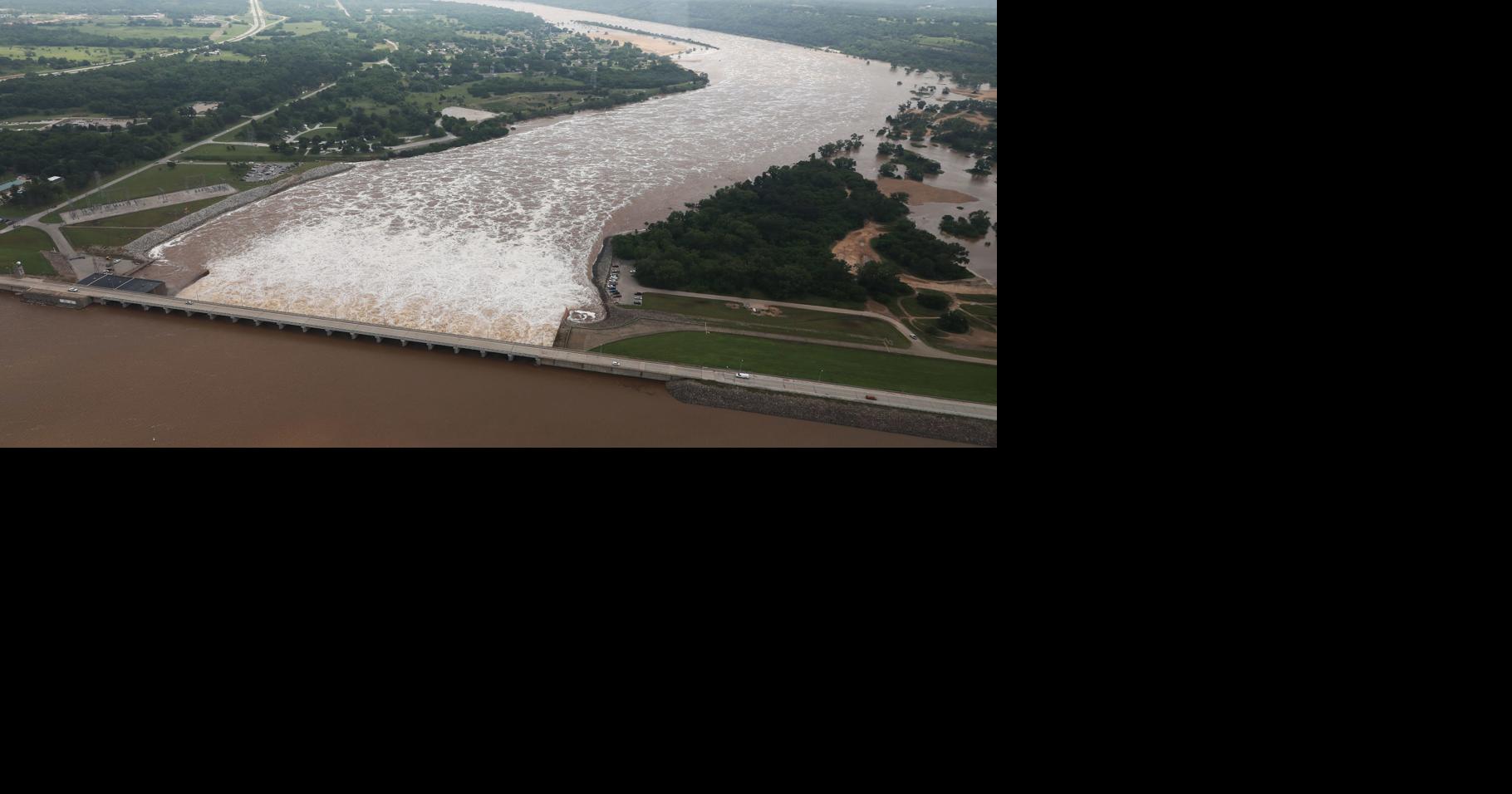Arkansas River begins to recede as officials slowly reduce outflow from ...