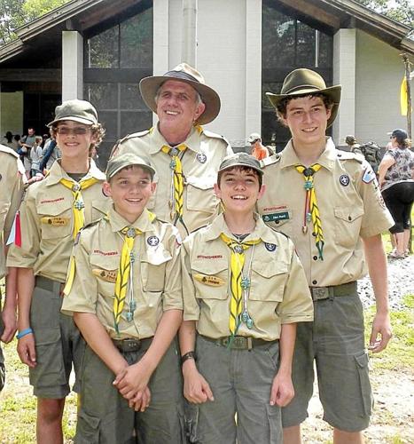 Tulsa's Scout Troop 153 prepared for helping at Ultimate Indoor Garage Sale