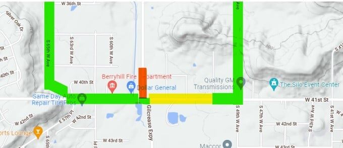 Gilcrease Expressway extension construction detour starts today