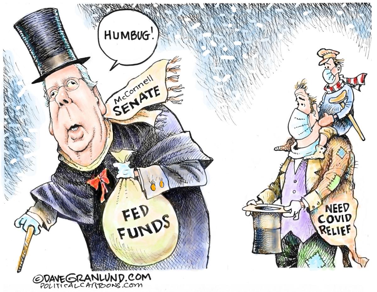 Syndicated Cartoon: McConnell and COVID Relief Funding