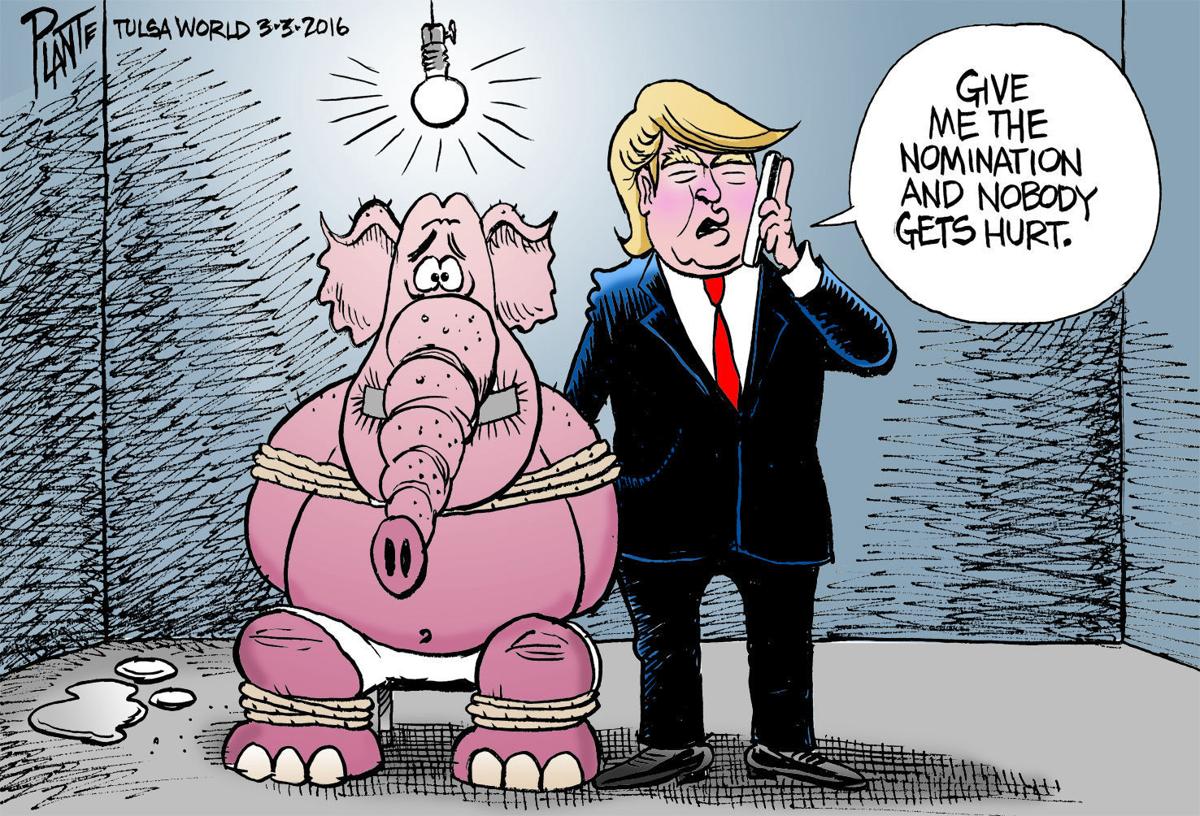 Bruce Plante Cartoon Trump Takes A Hostage