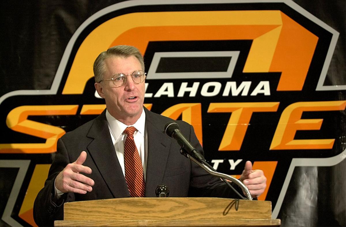 Terry Don Phillips hammered the first nail at the new OSU