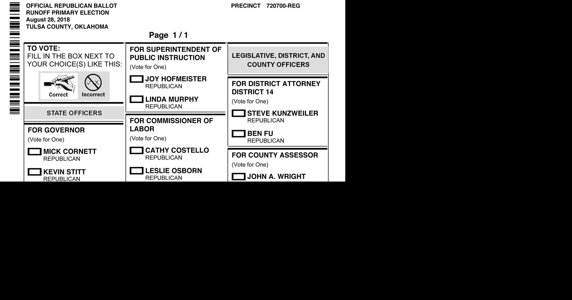 Get your sample ballot for the Aug. 28 runoff election