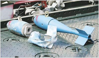 Inert bomb's release investigated