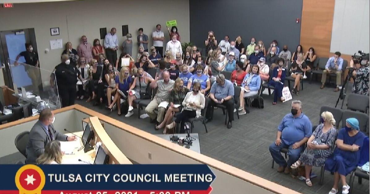 Tulsa City Council audience protests as public comments suspended after ...