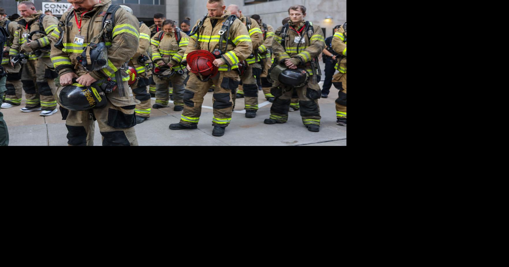 Owasso fire, police crews participate in 9/11 Stair Climb