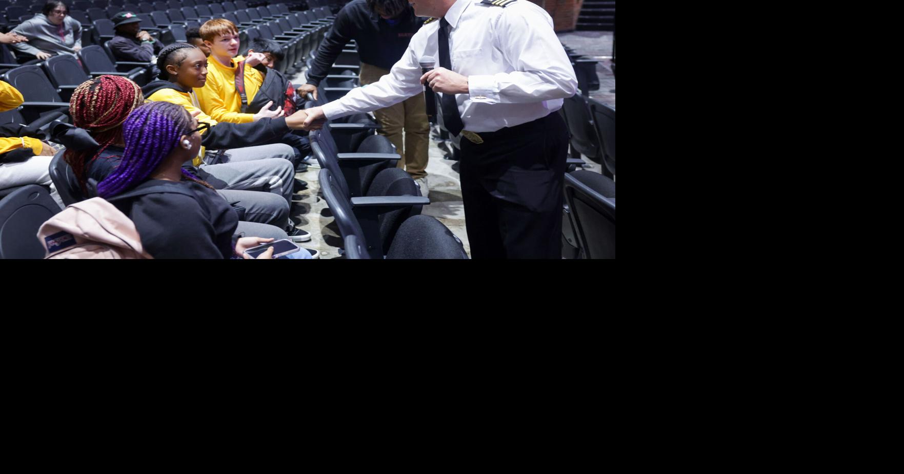 USS Oklahoma captain, crew visit Tulsa Central High School