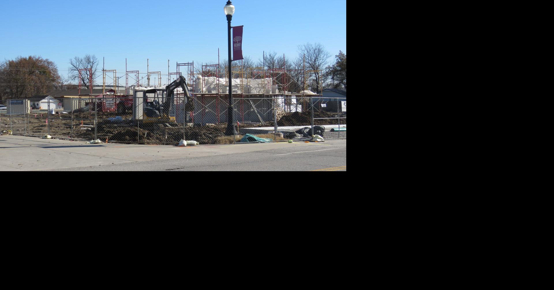 Beams and bricks go up at Redbud Festival Park; improvements set for ...