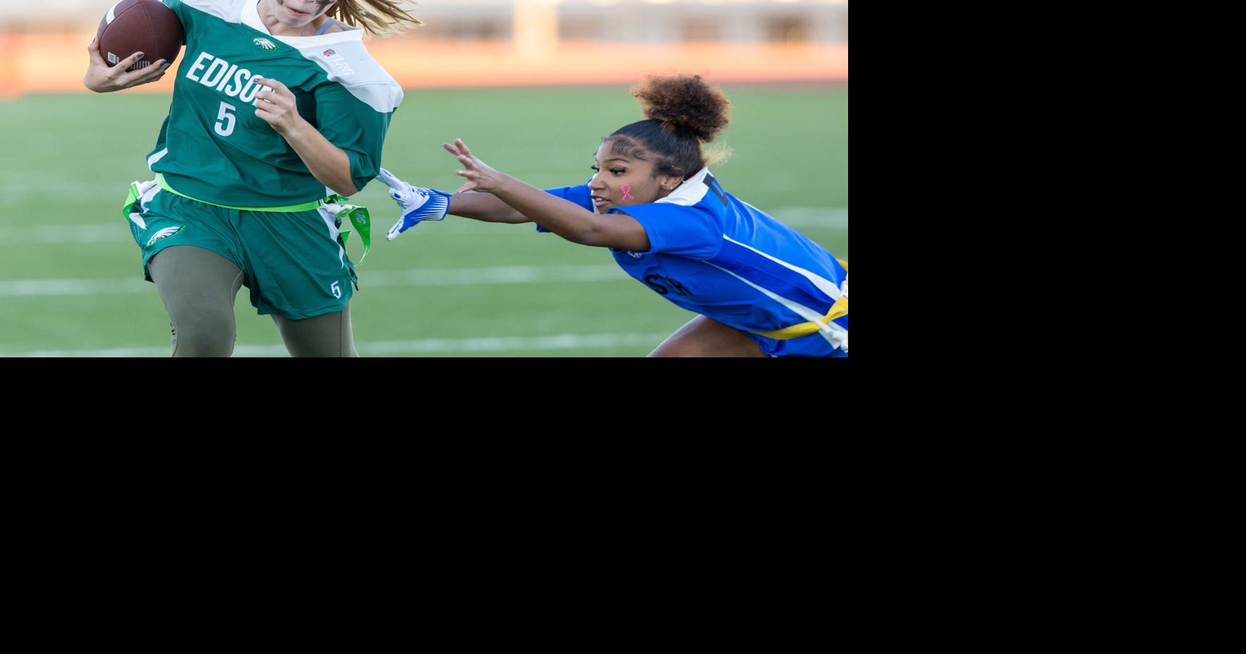 Opening night of NFL Driven girls flag football league