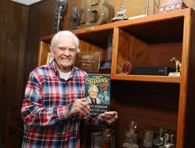 Billy Parker attending book signings