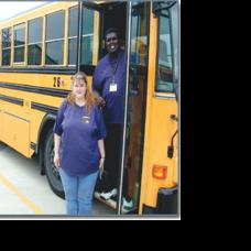 Union bus drivers round up in bus rodeo