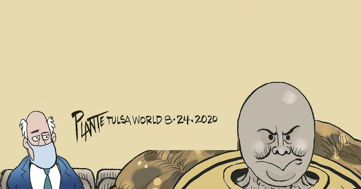 Bruce Plante cartoon: Postmaster and Election 2020