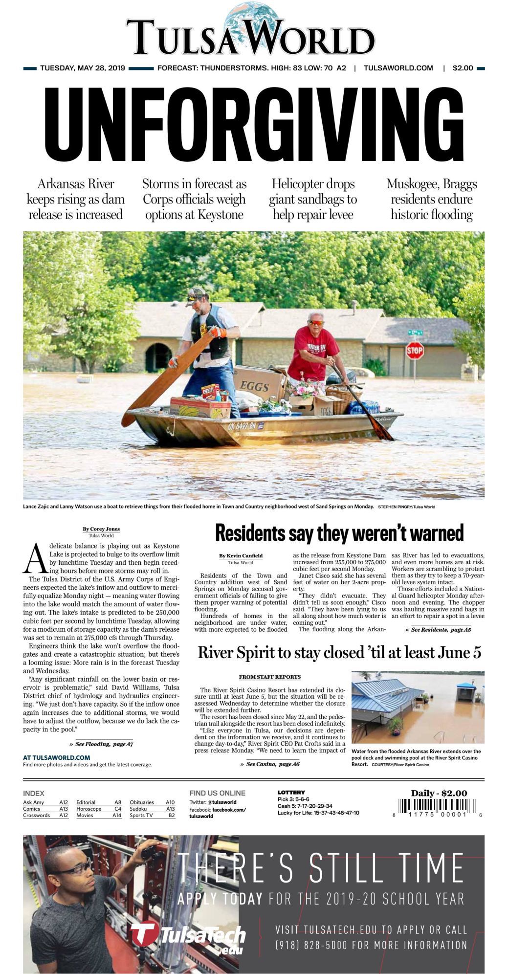 PDF: Tulsa World front page from May 28, 2019