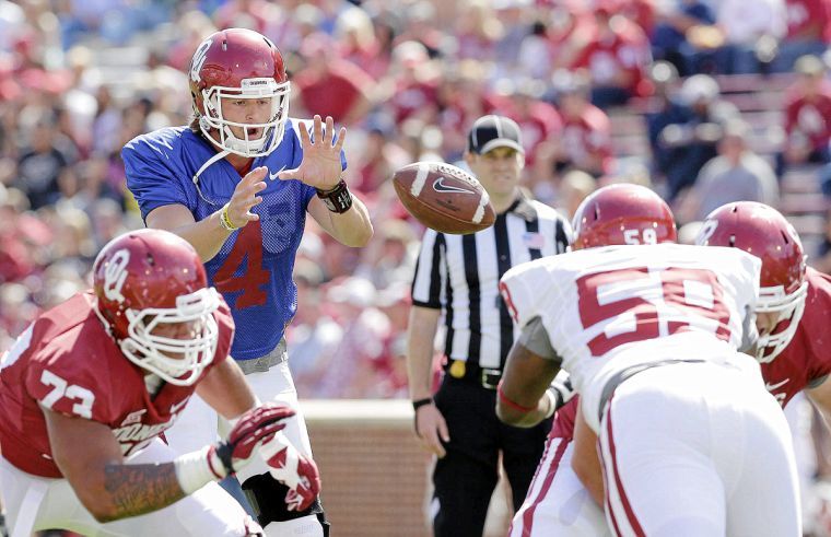 OU Spring Game 2015: Air Raid debut shaky but promising