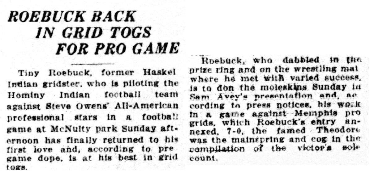 Hominy, Oklahoma football team was 1920s power program