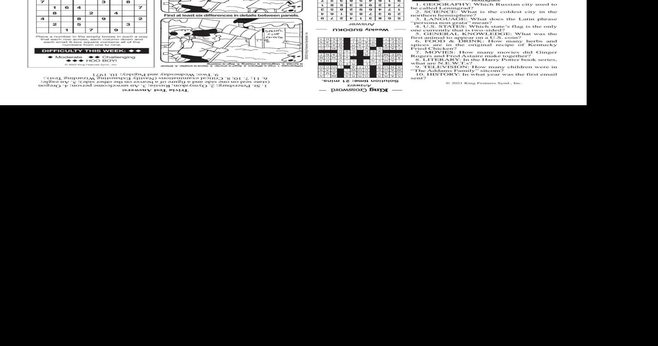 Puzzles, Comics | | tulsaworld.com