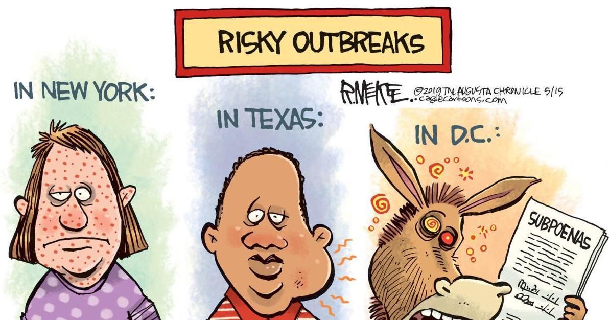 Syndicated cartoon gallery: Measles, mumps and more