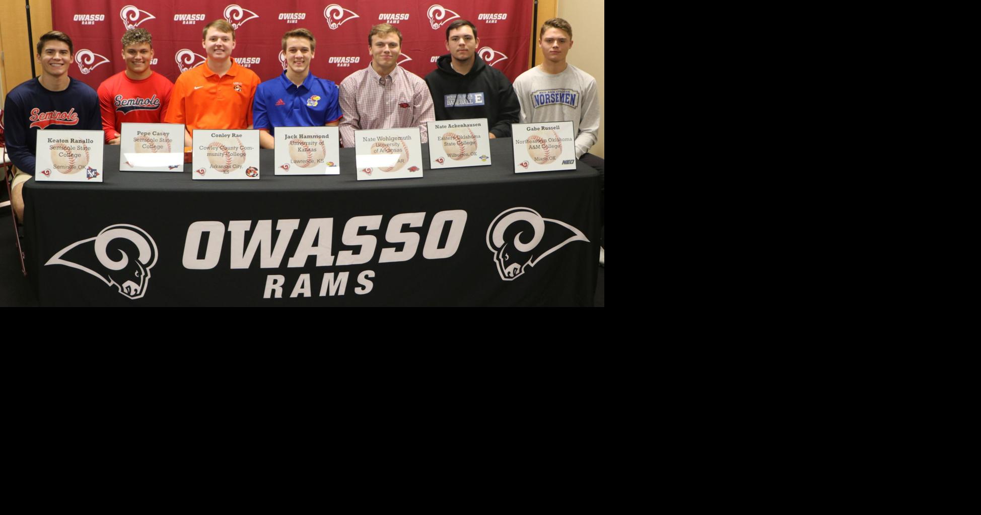 Owasso baseball: Seven Rams celebrated for college selections