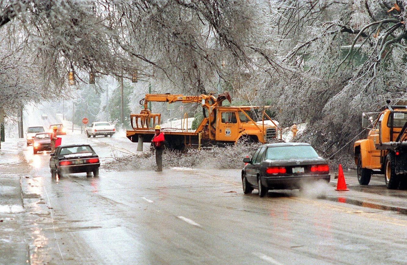 Throwback Tulsa: Ice storm downs TV tower; leaves thousands without ...